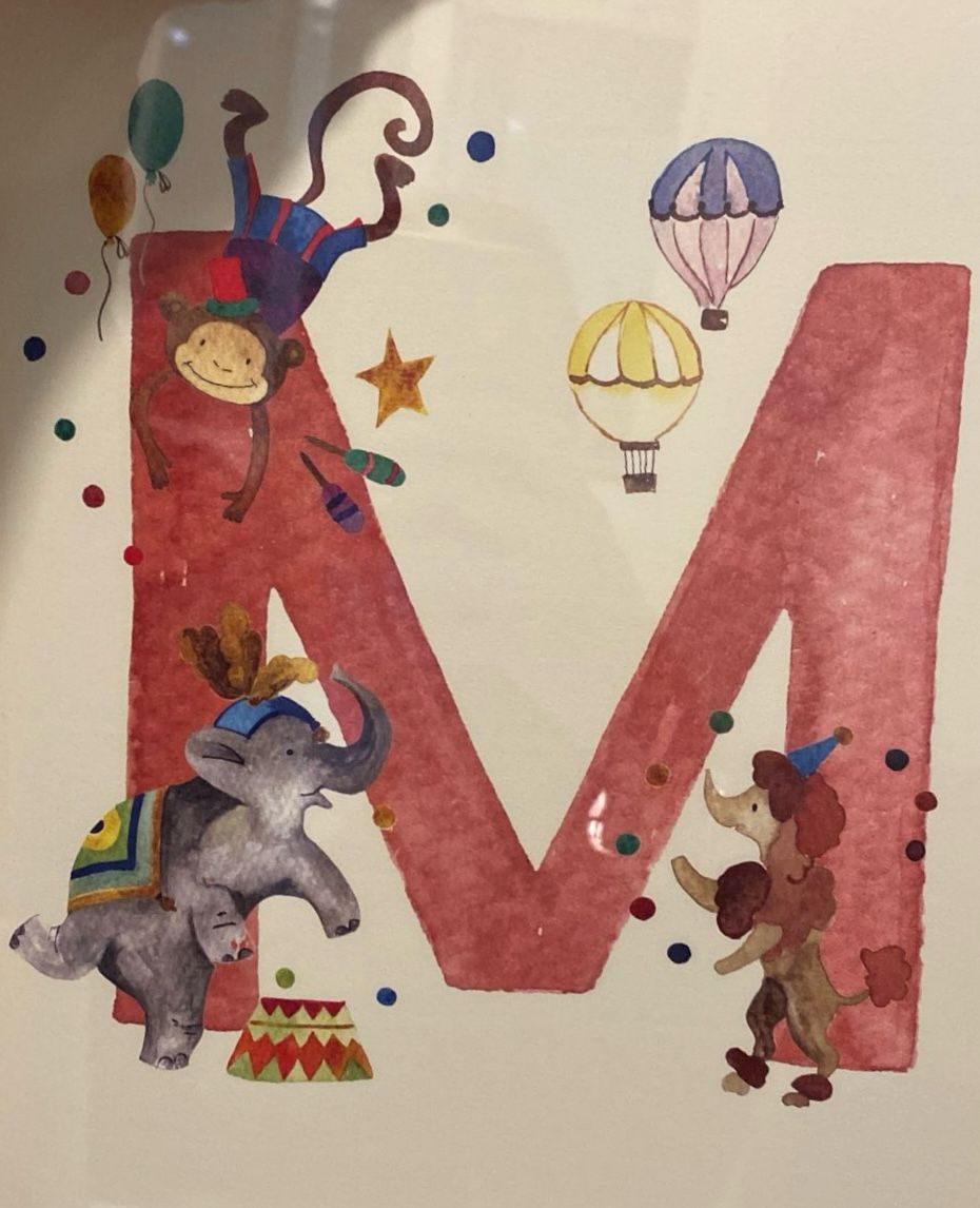 Lámina enmarcada Letra Infantil – balula kids